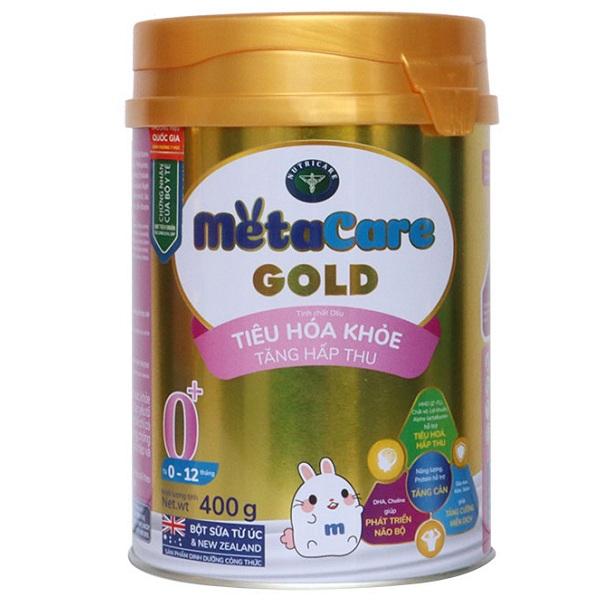 Sữa Metacare Gold 0+ 400g Dinh Dưỡng Toàn Diện Cho Trẻ ( 0-12 Tháng ) Bổ Sung DHA, Cholin, Axit ...